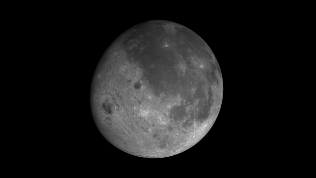 moon realistic 3D Model in Planets 3DExport