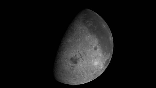 moon realistic 3D Model in Planets 3DExport