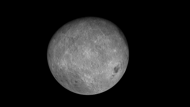 moon realistic 3D Model in Planets 3DExport