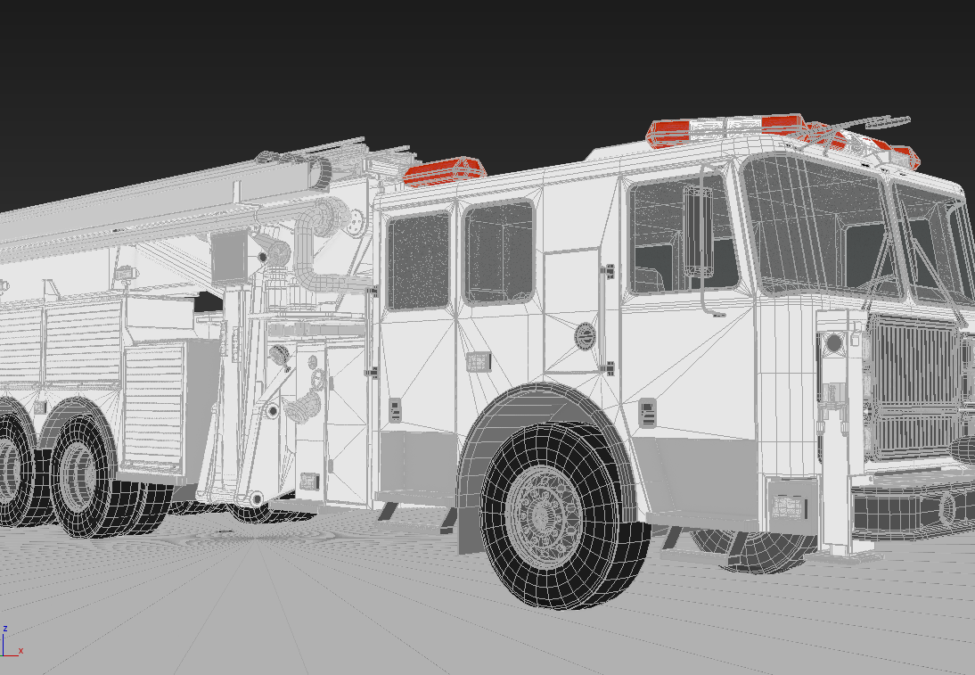 Rescue Fire Truck 3D Model in Heavy Equipment 3DExport