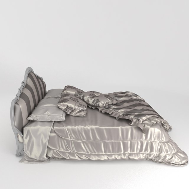 classic bed 01 3D Model in Bedroom 3DExport