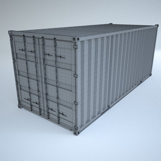 container cargo 3D Model in Shipping Containers 3DExport