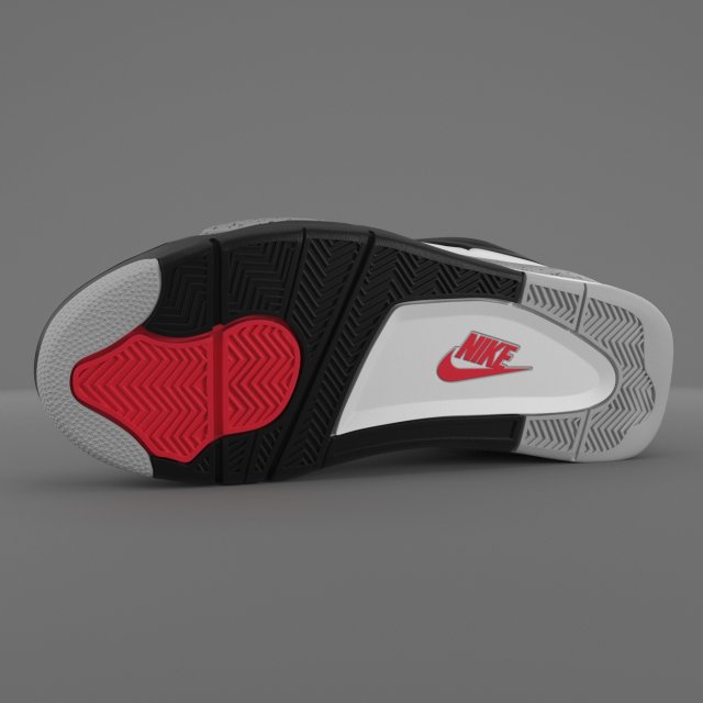 air jordan 4 retro what the pbr 3D Model in Clothing 3DExport