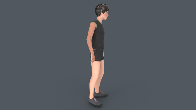Young Boy 3D Model in Child 3DExport