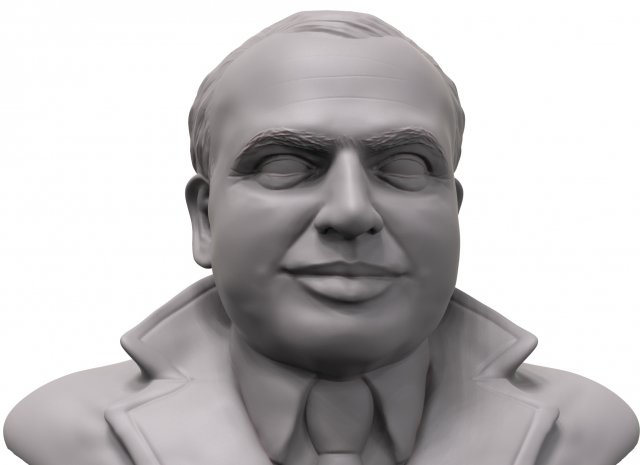 al capone 3d printable portrait sculpture 3D Print Model in Sculpture ...