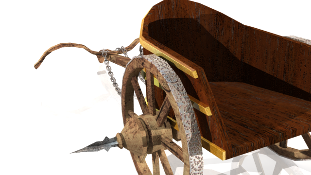 chariot 3D Model in Cart 3DExport