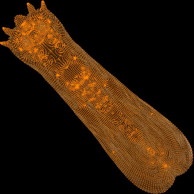 space worm 3D Model in Alien 3DExport