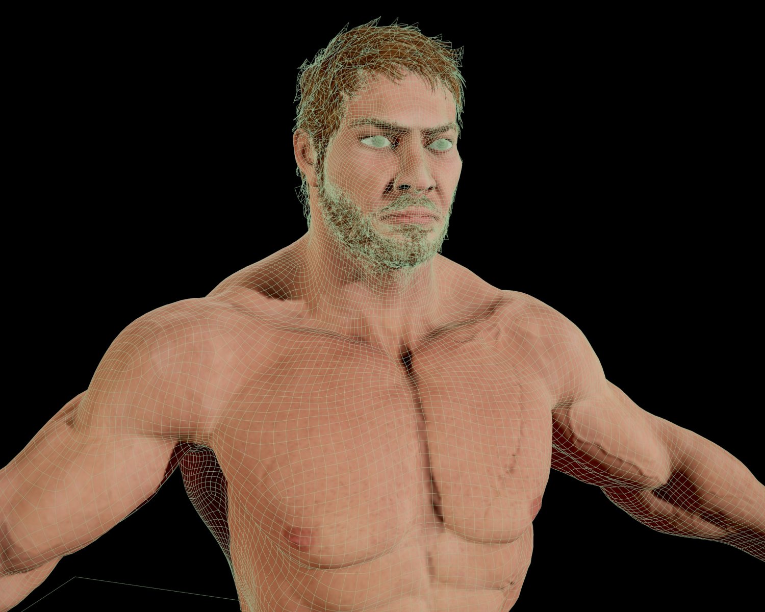 Realistic Muscular Man 3D Model in Man 3DExport