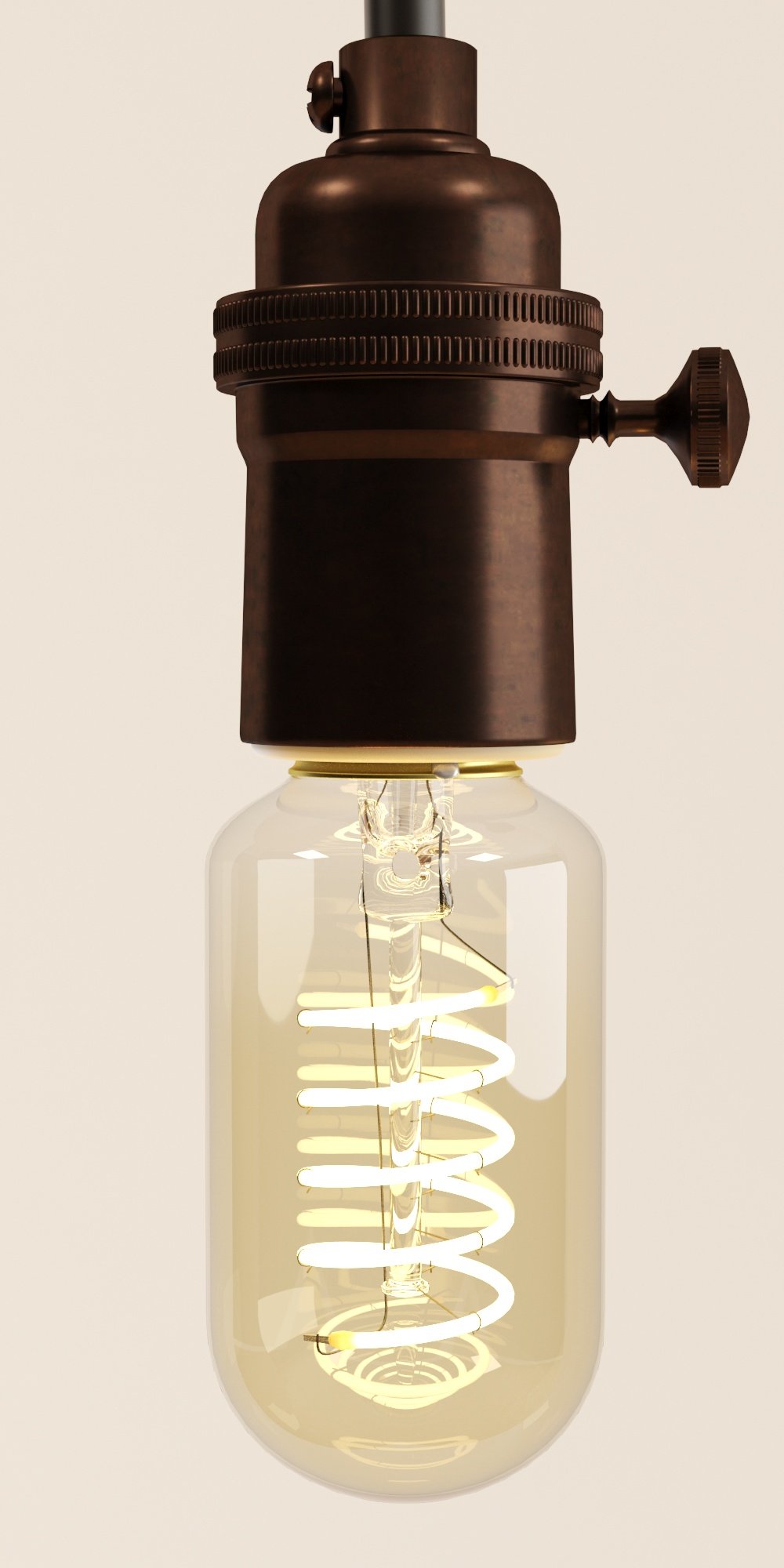 decorative edison led tube set e24 with sockets 3D Models in Bulb 3DExport