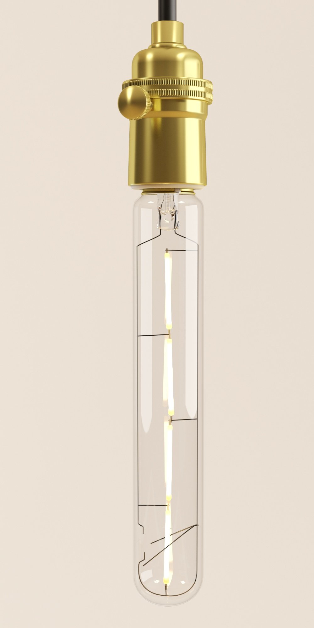 decorative edison led tube set e24 with sockets 3D Models in Bulb 3DExport