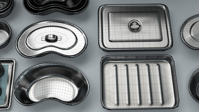 surgical instruments - medical equipment kit 3D Model in Medical ...