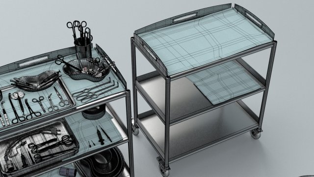 surgical instruments - medical equipment kit 3D Model in Medical ...