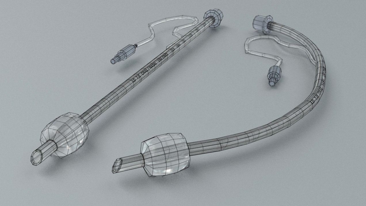 traceal tube - medical catheter 3D Models in Medical Equipment 3DExport