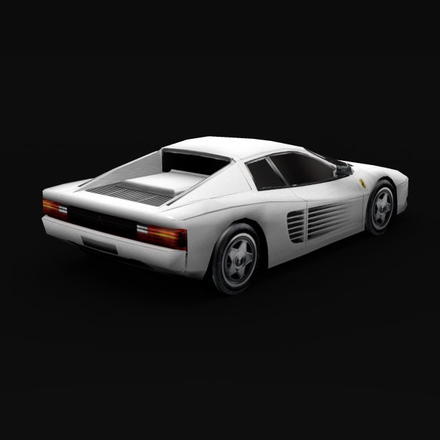 testarossa - lowpoly model 3D Model in Sport Cars 3DExport