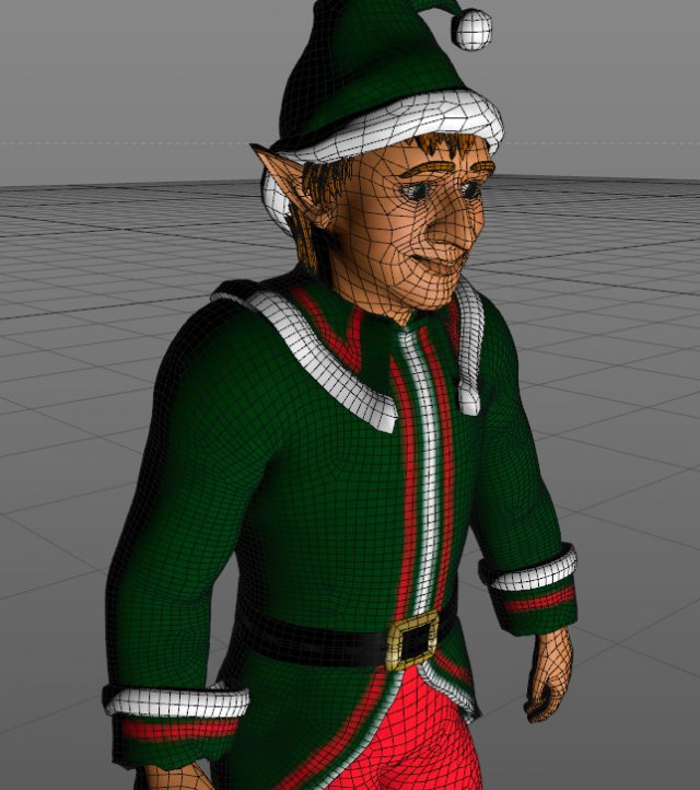christmas elf 3D Model in Fantasy 3DExport