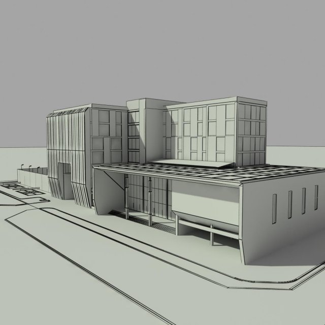 office complex 3D Model in Buildings 3DExport