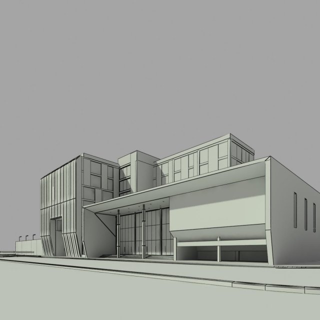 office complex 3D Model in Buildings 3DExport