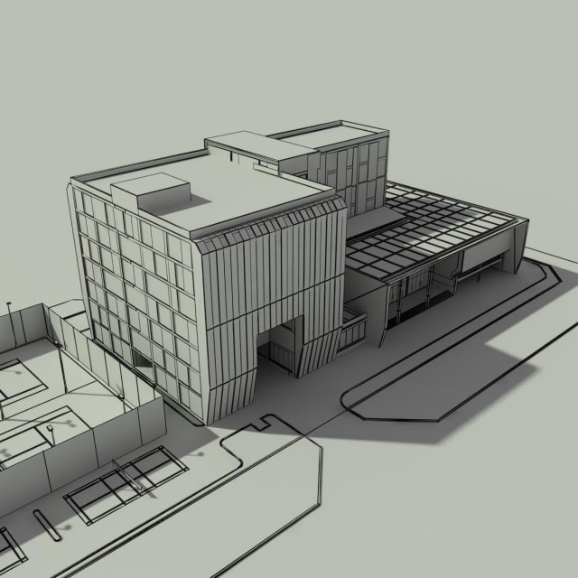 office complex 3D Model in Buildings 3DExport