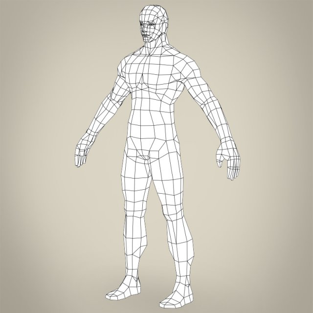 game ready realistic man 3D Model in Man 3DExport