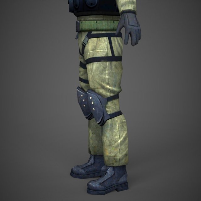 game ready military commando 3D Model in Man 3DExport