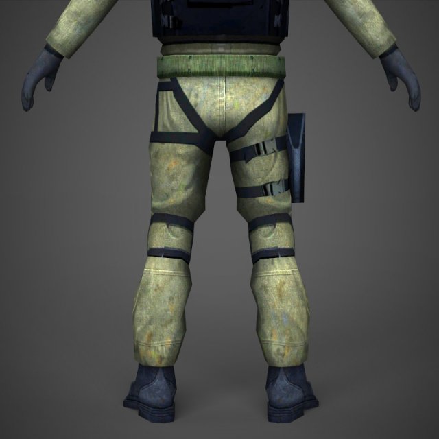 game ready military commando 3D Model in Man 3DExport