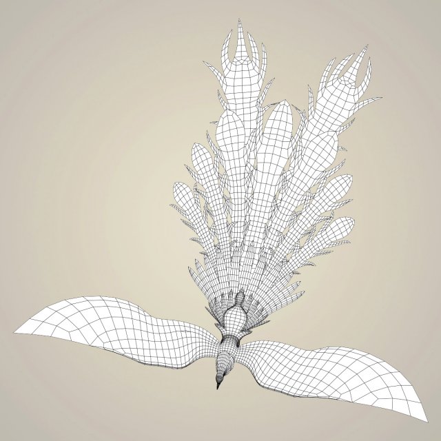 game ready fantasy phoenix 3D Model in Bird 3DExport