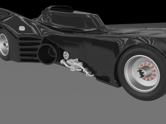 batmobile 3D Model in Concept 3DExport