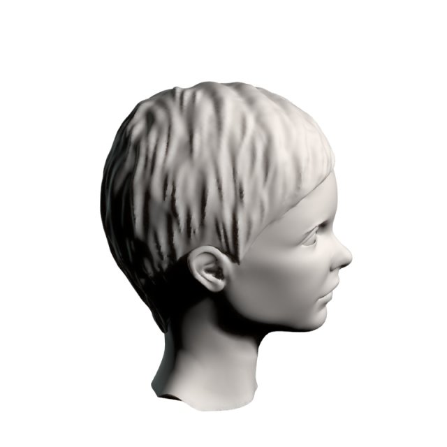 young girl head 3D Model in Woman 3DExport