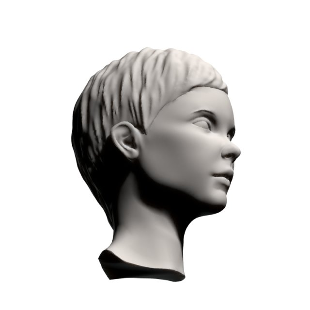 young girl head 3D Model in Woman 3DExport