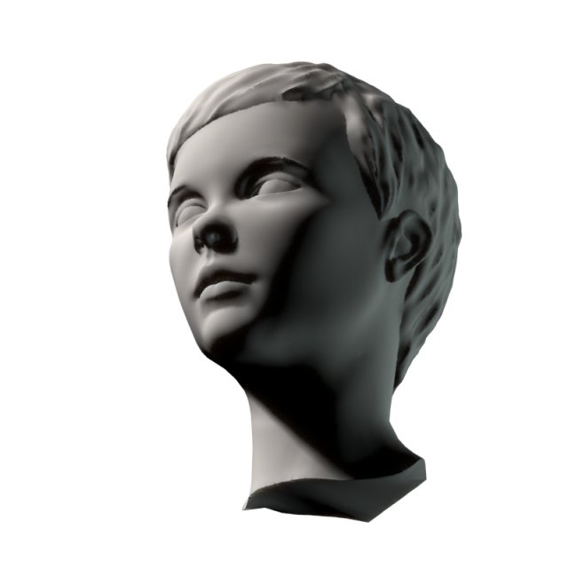 young girl head 3D Model in Woman 3DExport