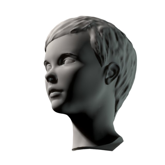 young girl head 3D Model in Woman 3DExport