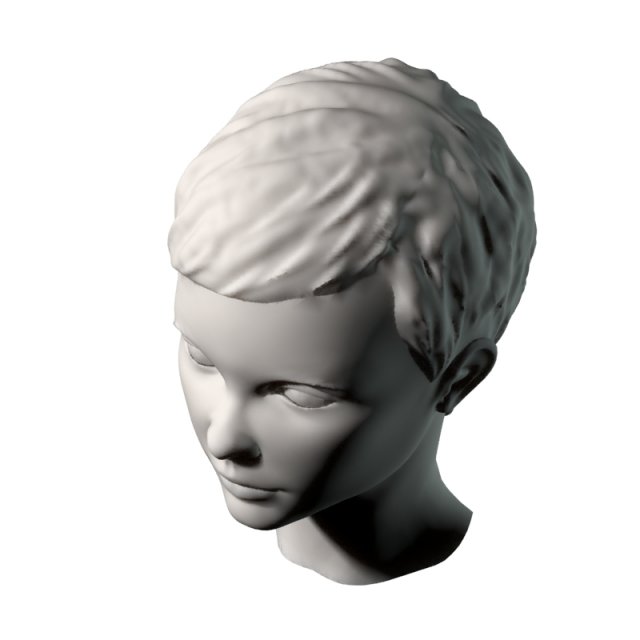 young girl head 3D Model in Woman 3DExport