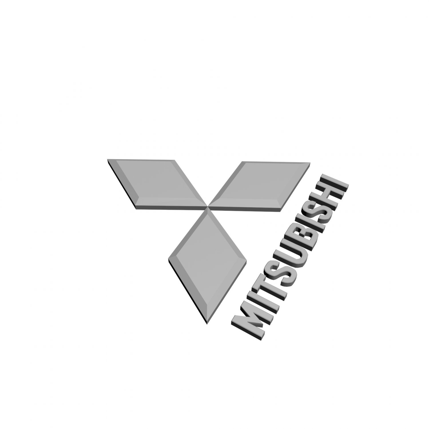 mitsubishi logo 3D Print Models in Signs and Logos 3DExport