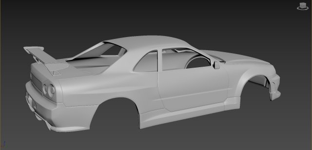 nissan skyline r34 3D Print Model in Automotive 3DExport