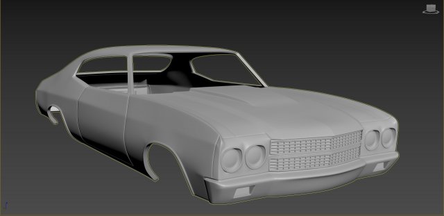chevrolet chevelle ss 1970 3D Print Model in Automotive 3DExport