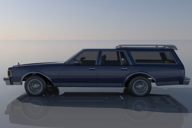 Chevrolet Caprice Wagon 1977 3D Print Model in Automotive 3DExport