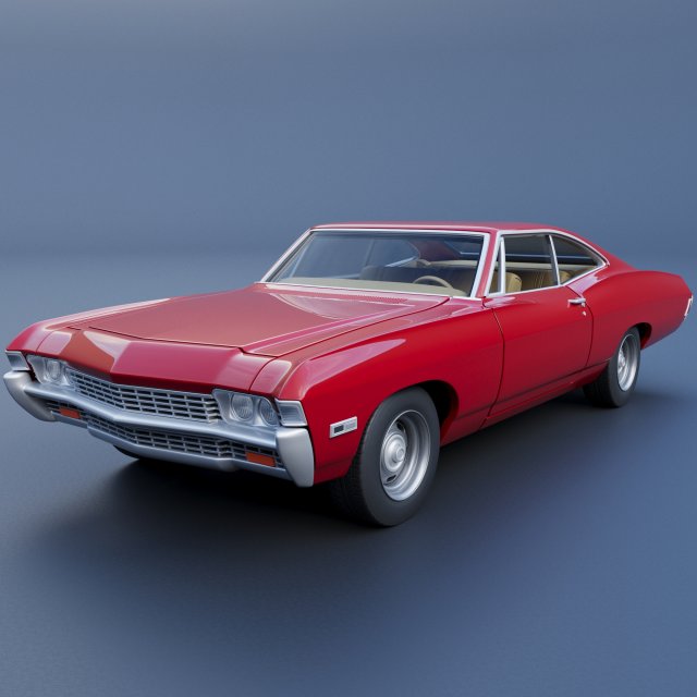 Chevrolet Impala 1968 3D Print Model in Automotive 3DExport
