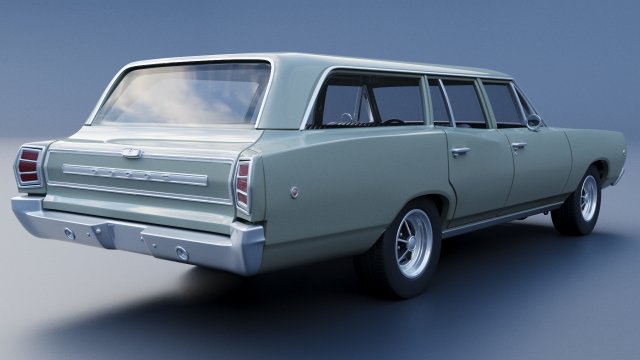 Dodge Coronet Wagon 1968 3D Print Model in Automotive 3DExport