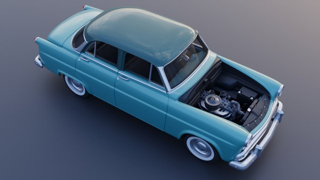 Hudson Jet 4 Door 1953 3D Print Model in Automotive 3DExport