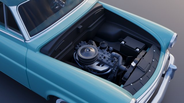 Hudson Jet 4 Door 1953 3D Print Model in Automotive 3DExport