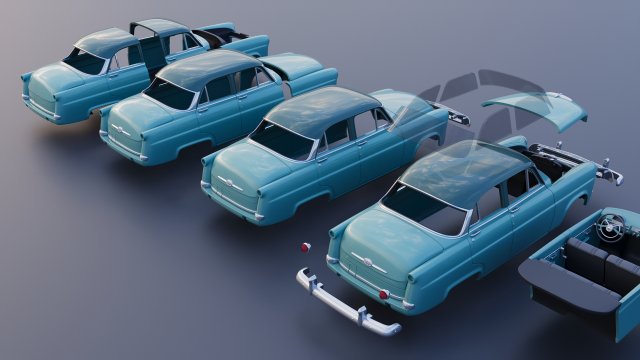 Hudson Jet 4 Door 1953 3D Print Model in Automotive 3DExport