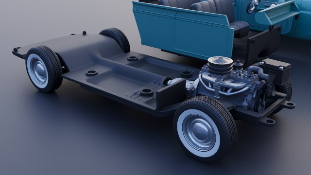 Hudson Jet 4 Door 1953 3D Print Model in Automotive 3DExport