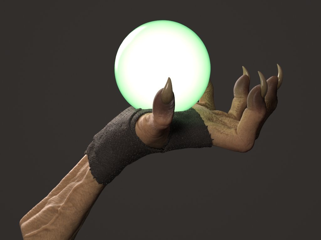 Witch Hand 3D Model in Anatomy 3DExport