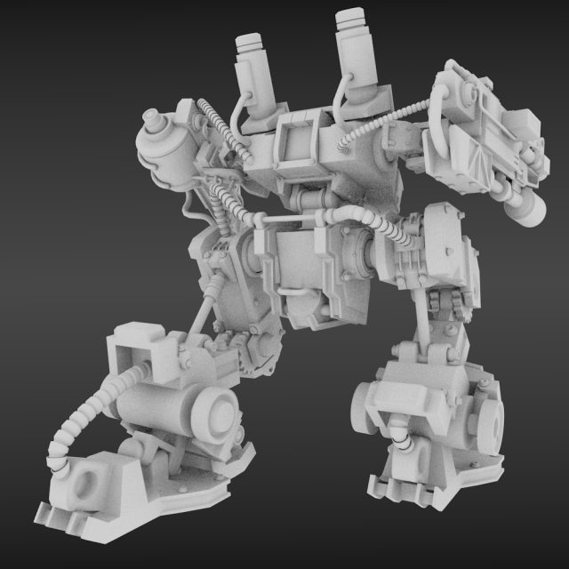 robot mech mark3 3D Model in Robot 3DExport