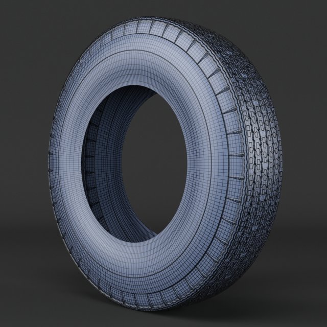 tire american classic 3D Model in Parts of auto 3DExport