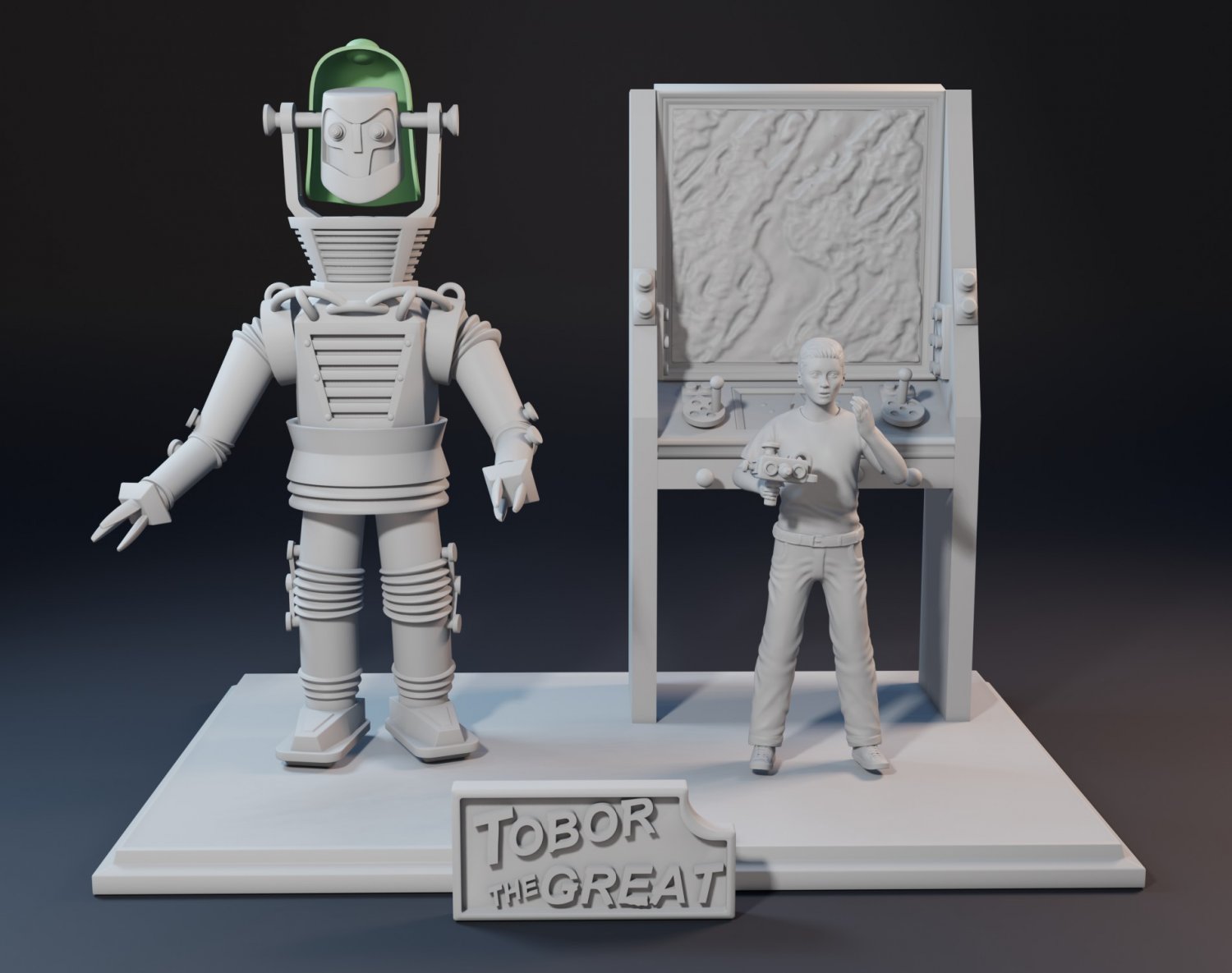 Characters from the film Tobor the Great 3D print model Modelli 3D ...