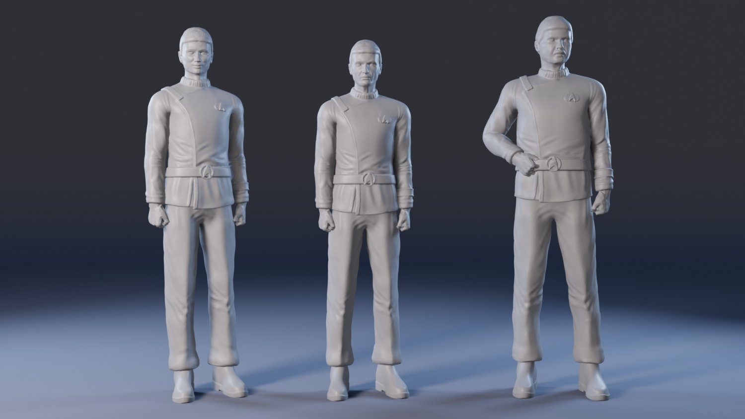 Incredible set of figurines based on the movie Stark Trek 3D print ...