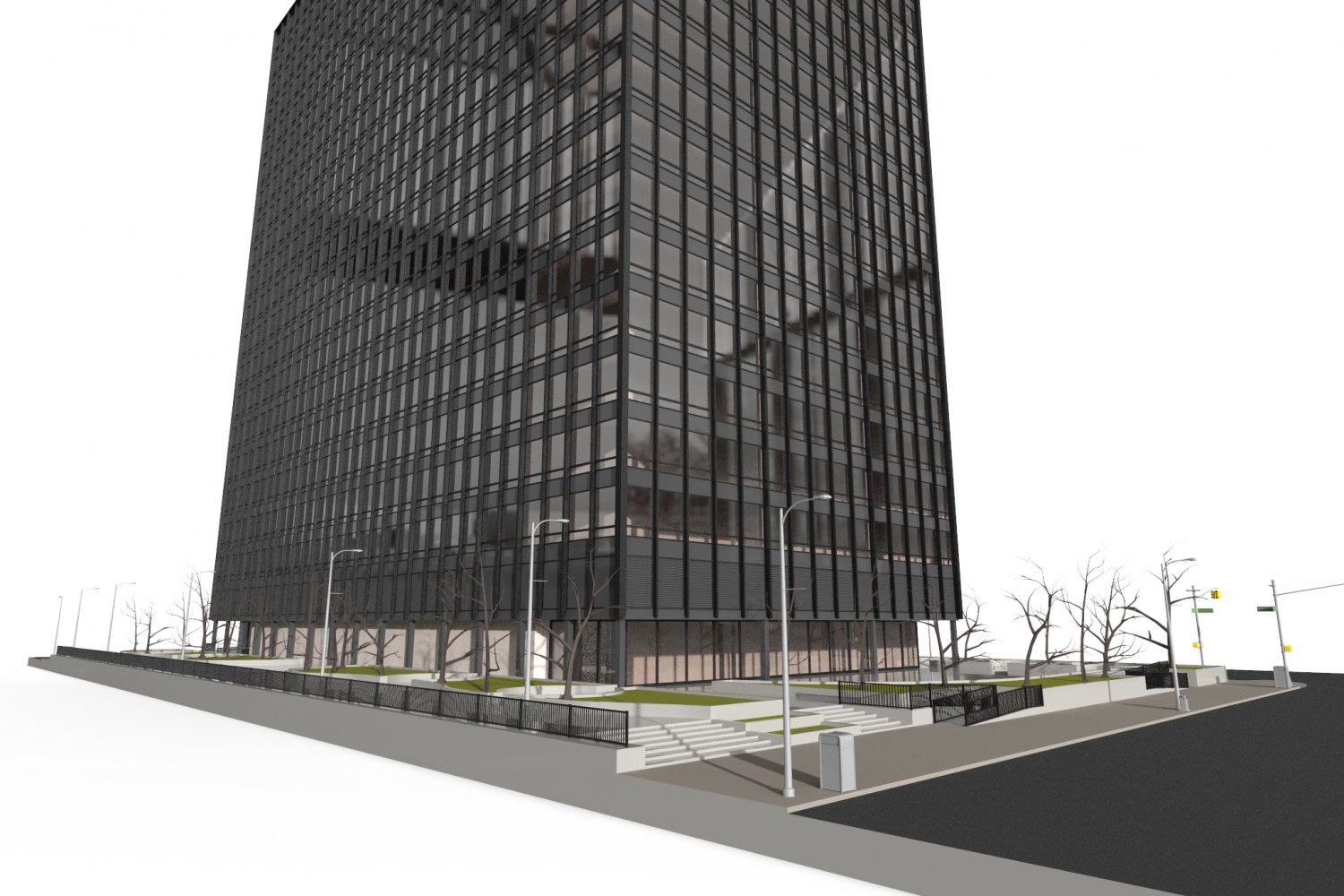 Street Chicago 3D Model in Buildings 3DExport