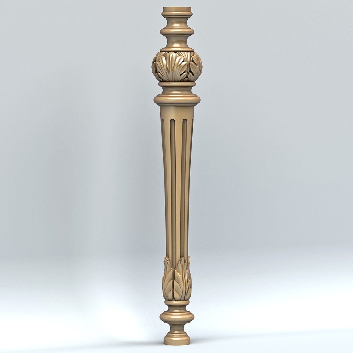 Baluster 006 3D Model in Decoration 3DExport