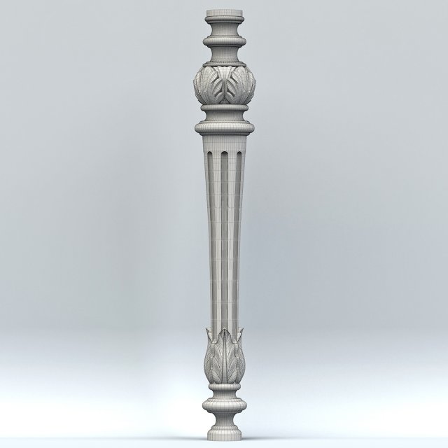 baluster 006 3D Model in Decoration 3DExport